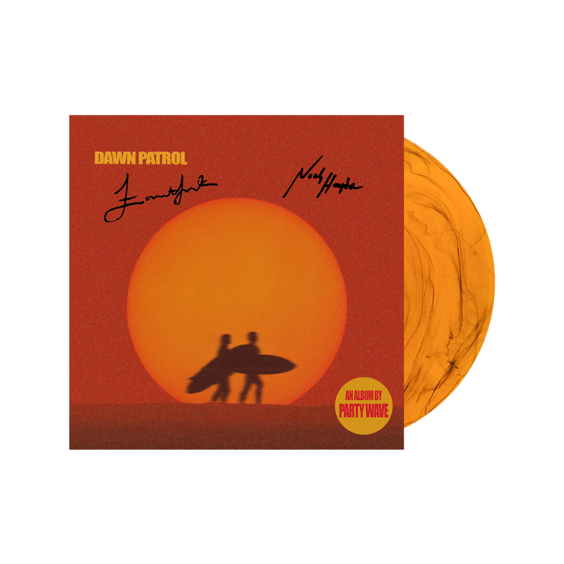 DAWN PATROL by PARTY WAVE - Orange Swirl Signed Vinyl – Forrest Frank