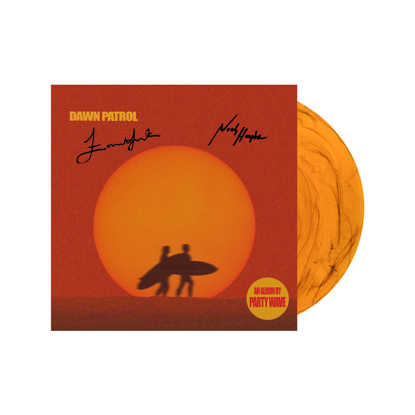 DAWN PATROL by PARTY WAVE - Orange Swirl Signed Vinyl – Forrest Frank